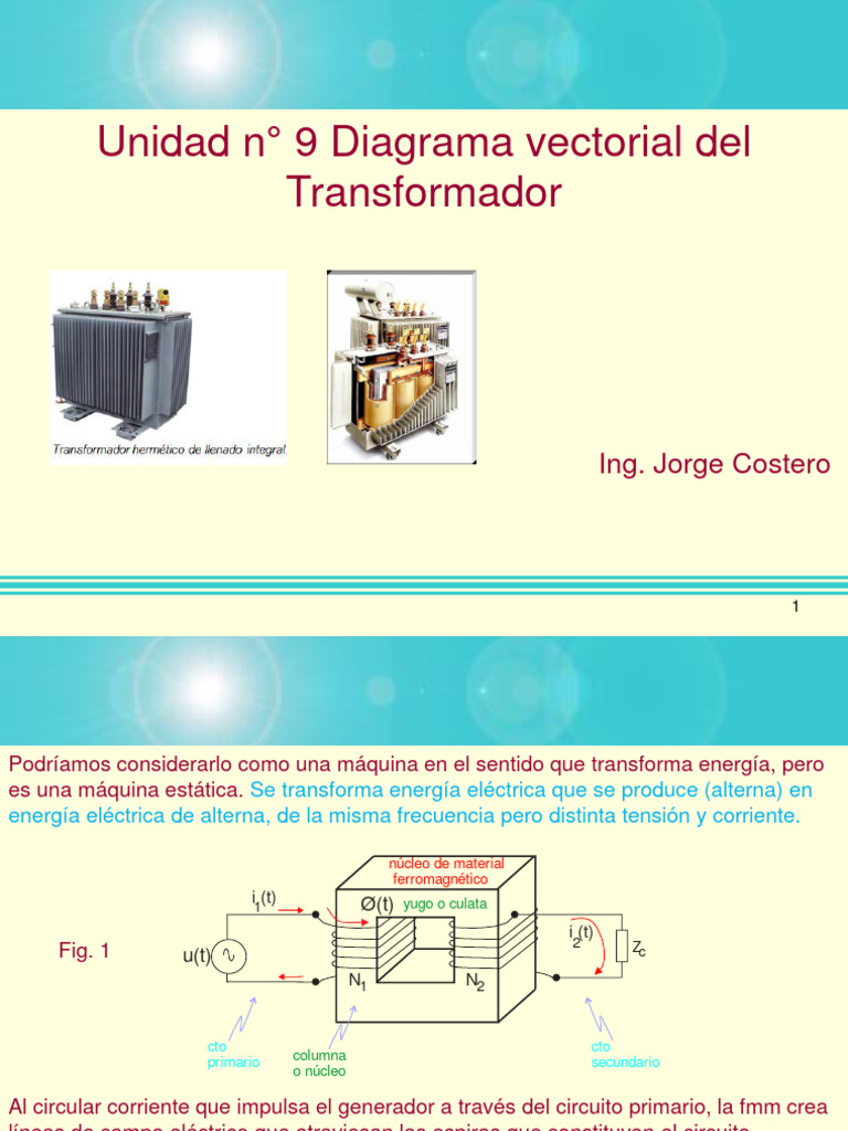 Diagrama Vectorial Del Transformador Costero | PDF | Transformador ...