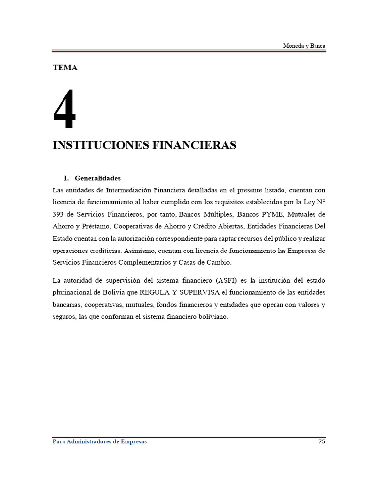 Libro Tema 4 | PDF | Bancos | Moneda