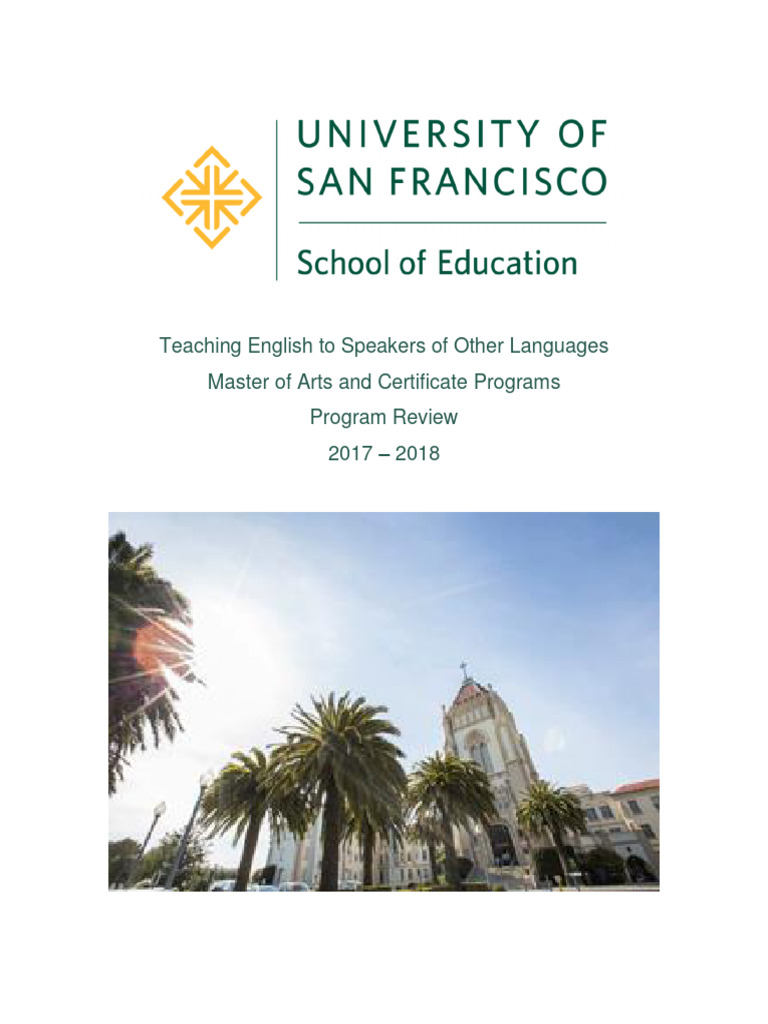 MA TESOL Program Review 2017-2018 | PDF | English As A Second Or ...