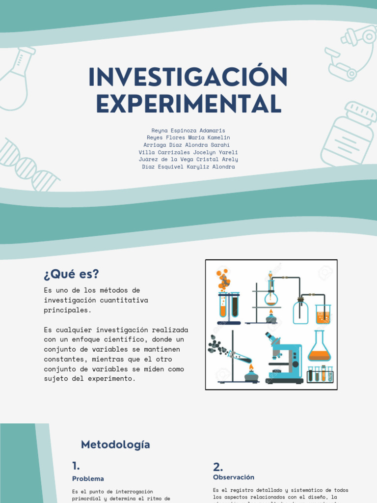 Metodología de Investigación Experimental | PDF | Experimentar | Estadísticas