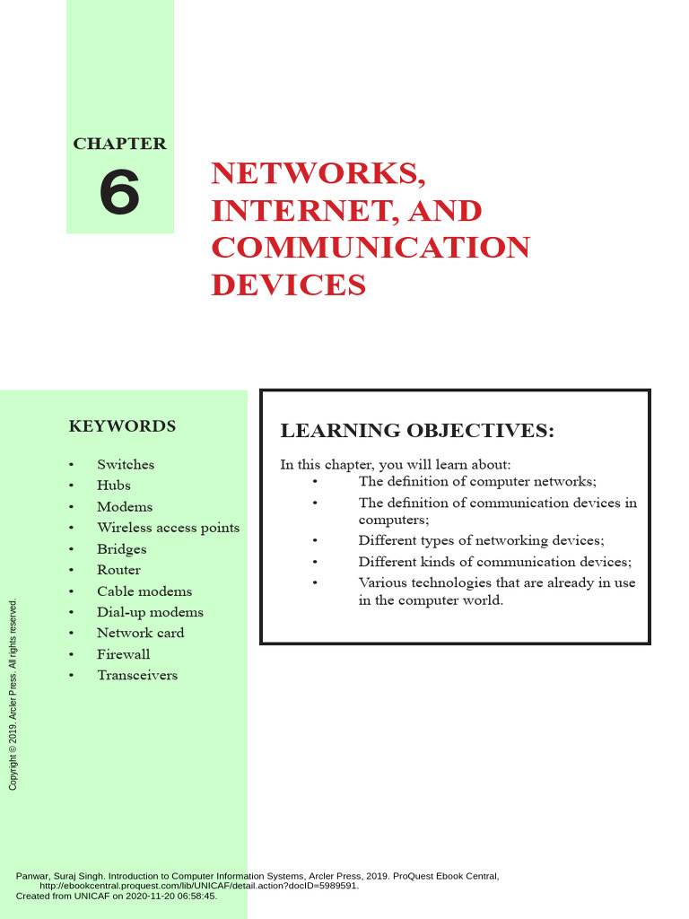 Introduction To Computer Information Systems Chapter 6 Networks ... Introduction To Computer Information Systems Chapter 6 Networks ...