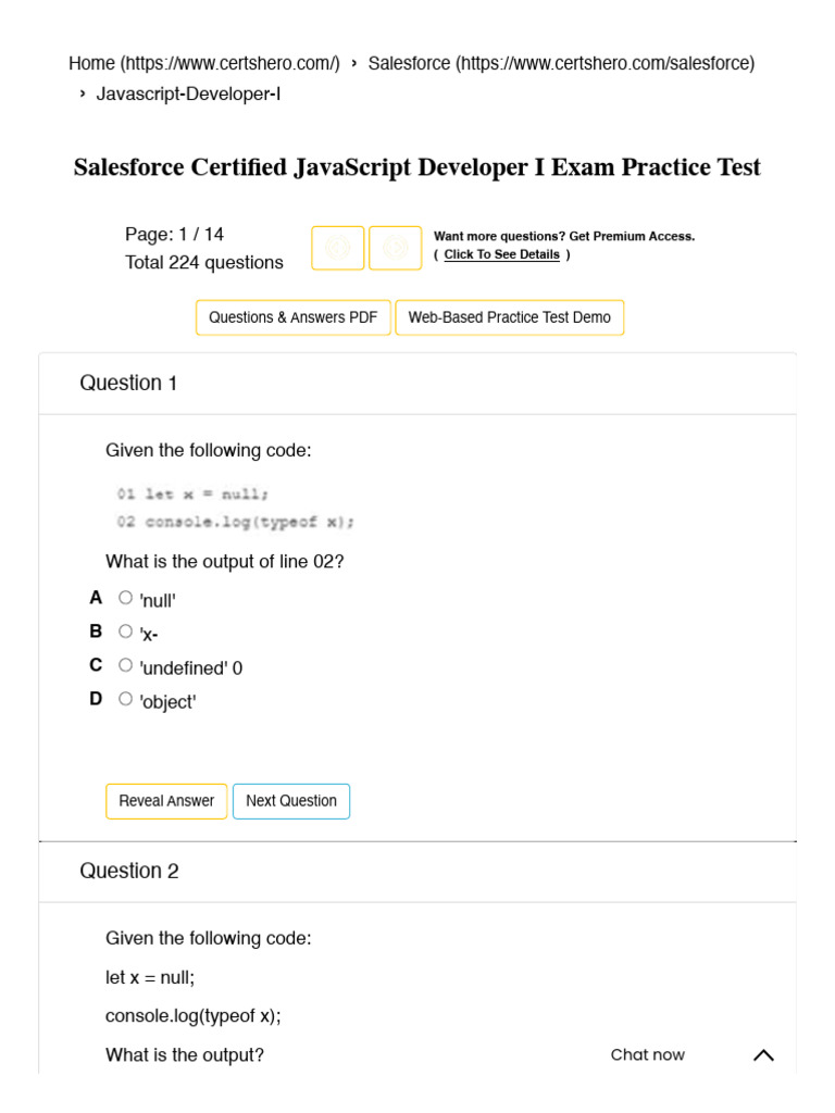 Salesforce Javascript-Developer-I Exam Practice Test Instant Access ... Salesforce Javascript-Developer-I Exam Practice Test Instant Access ...