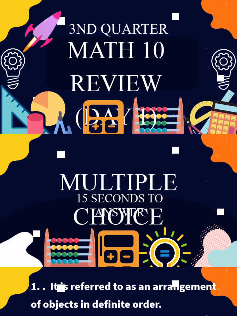 Math 10 Review: Permutations & Combinations | PDF | Permutation ...