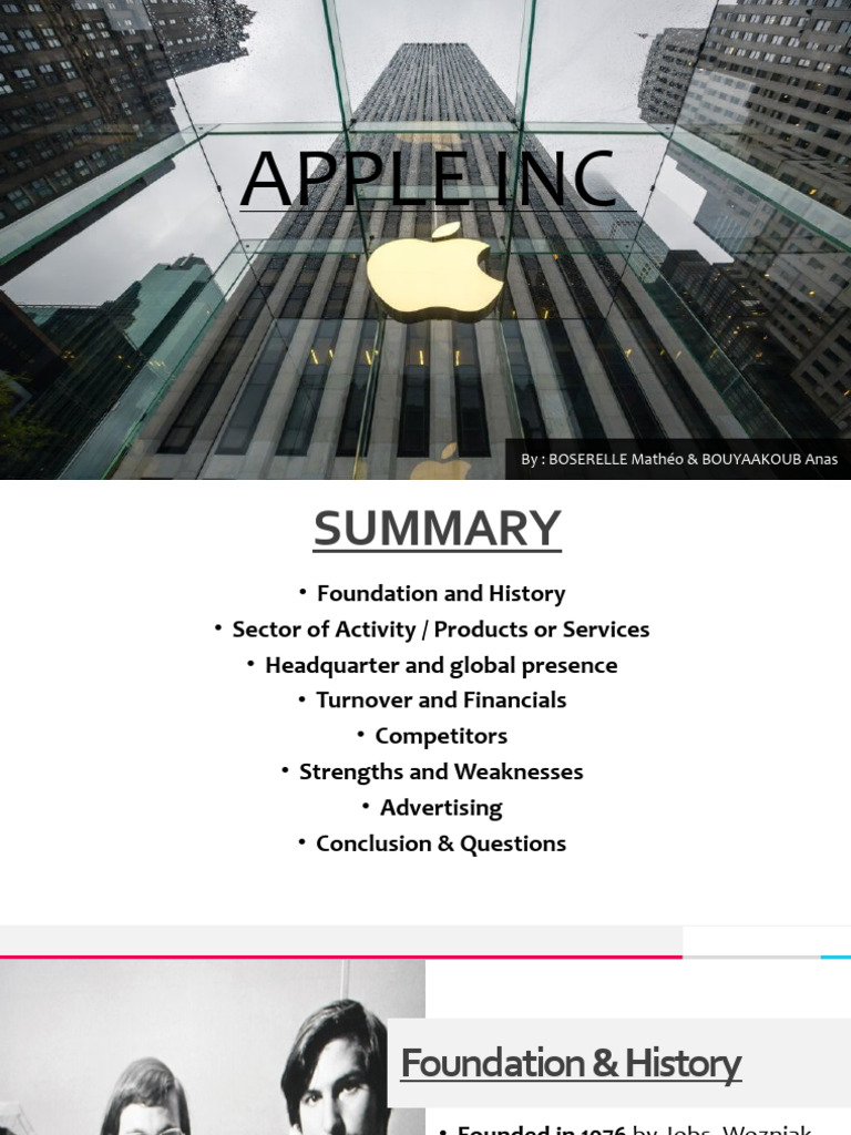 Présentation 2 | PDF | Apple Inc. | Computer Companies Of The United States