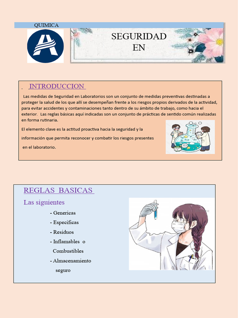 Reglas Básicas de Seguridad en Laboratorio | PDF | Laboratorios | Residuos