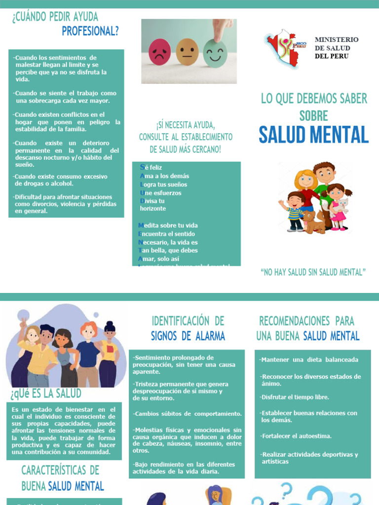 Campaña de Salud Mental 10 23 | Descargar gratis PDF | Salud mental | Mente