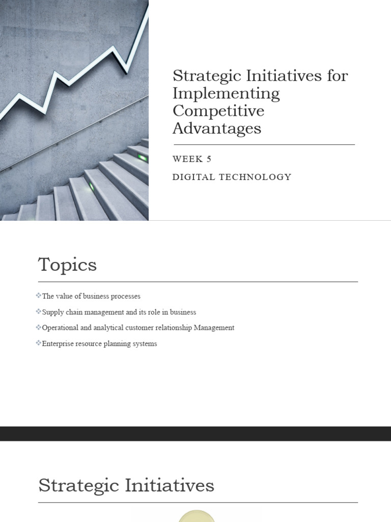 Digital Tech Strategies: Week 5 | PDF | Supply Chain Management ...