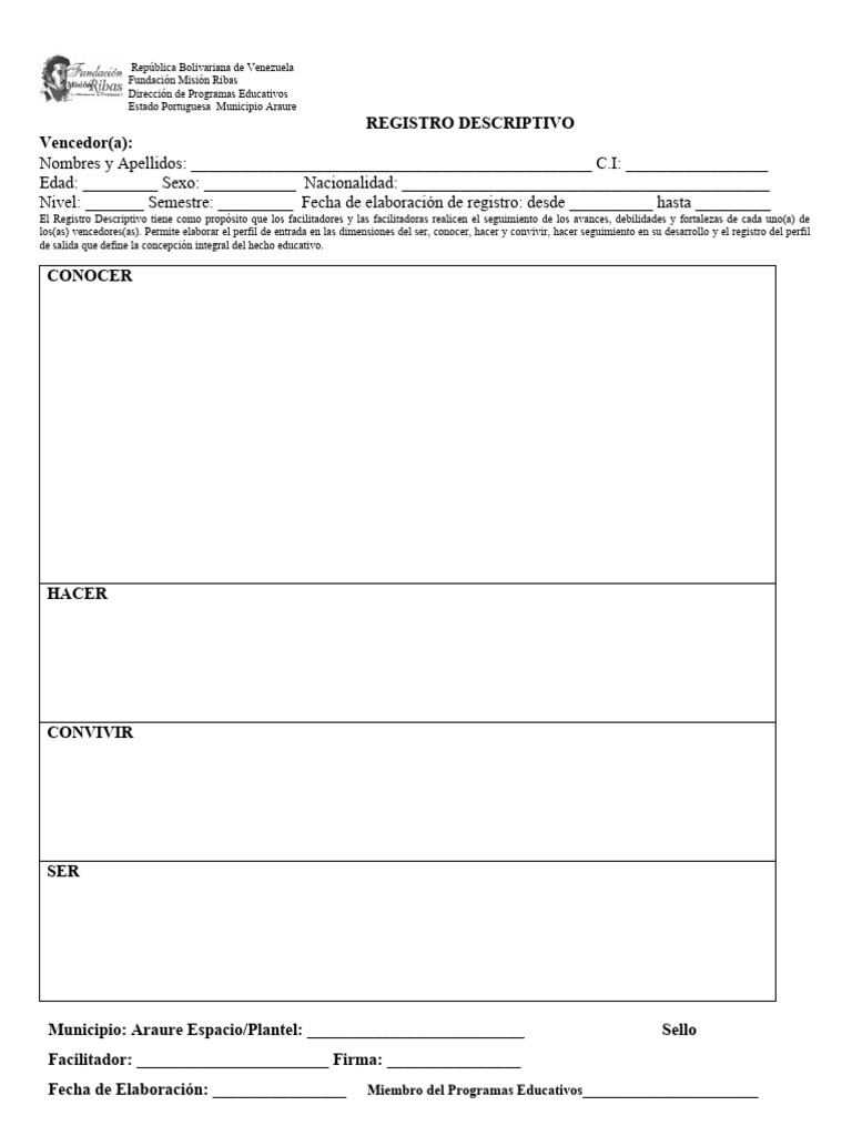 (Boletines) Registro Descriptivo Programas Educ 2 | PDF | Crecimiento personal y profesional