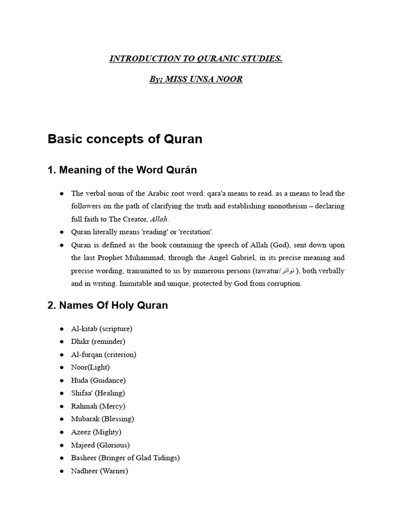 Islamic Studies | PDF