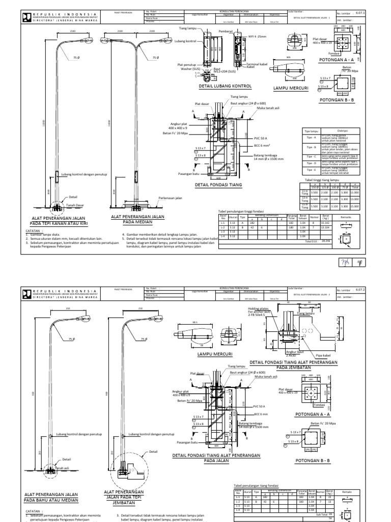 Spesifikasi Pju | PDF