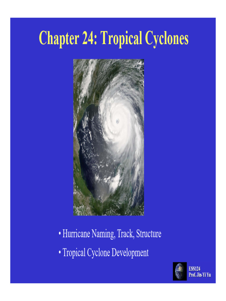 Lecture.24.Tropical Cyclone.all | PDF | Tropical Cyclones | Eye (Cyclone)