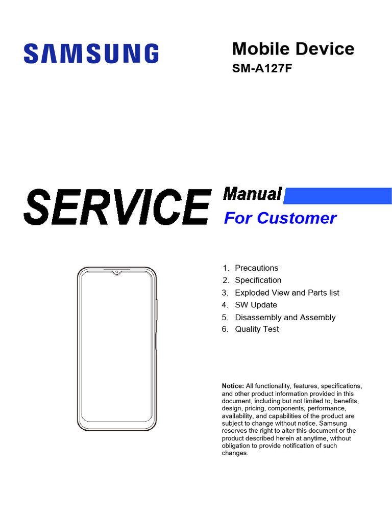 SM-A127F Emergency Recovery Guide | PDF