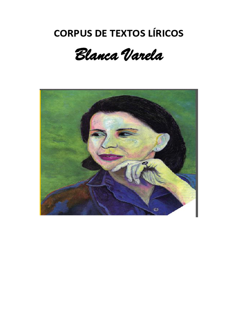 Corpus de Texto Líricos de Varela | PDF