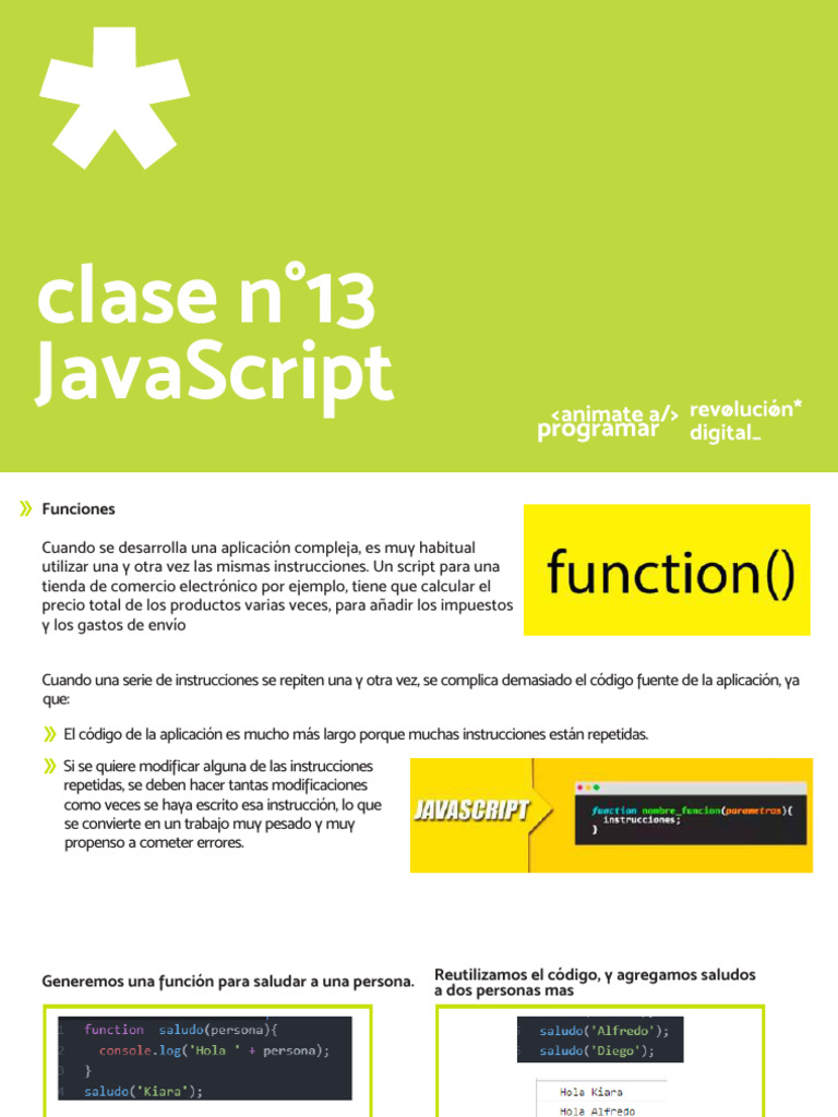 Funciones Callback en JavaScript | PDF | Devolución de llamada (programación de computadora ...