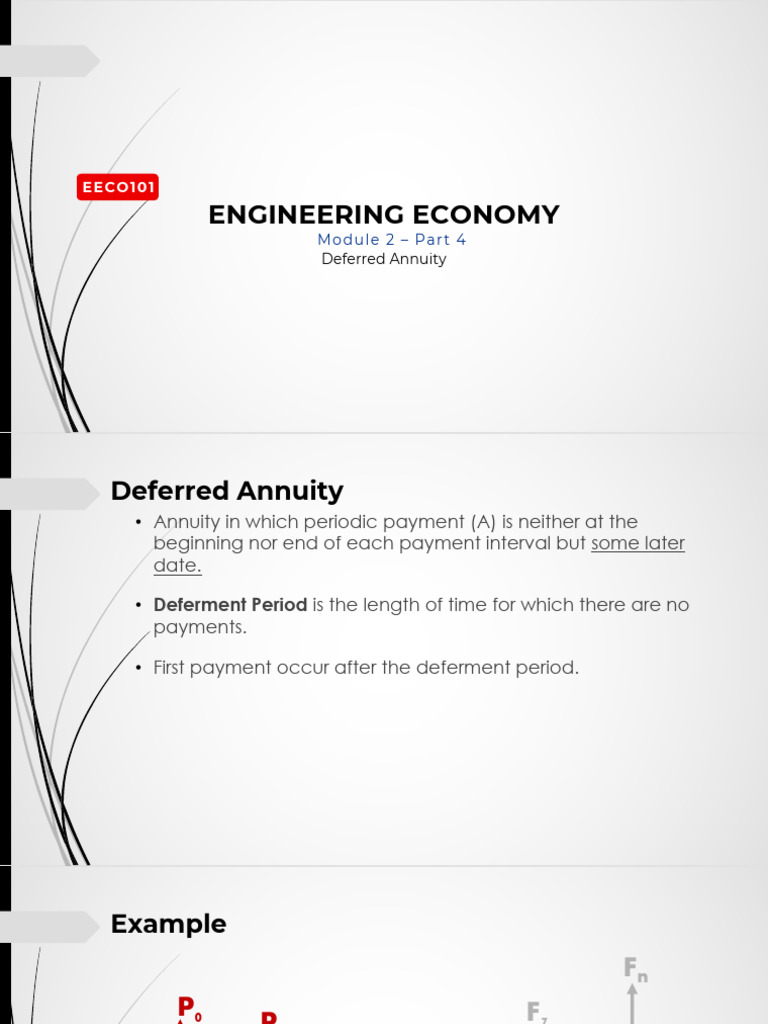 Updatedv2 Module 2.4 - Deferred Annuity | PDF | Present Value | Economies