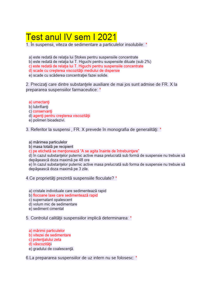 Examen Tehnica 4 Sem 1 | PDF