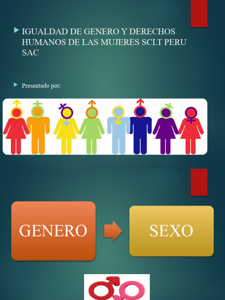 Capacitacion Igualdad de Genero SCLT | PDF | Estudios de género ...