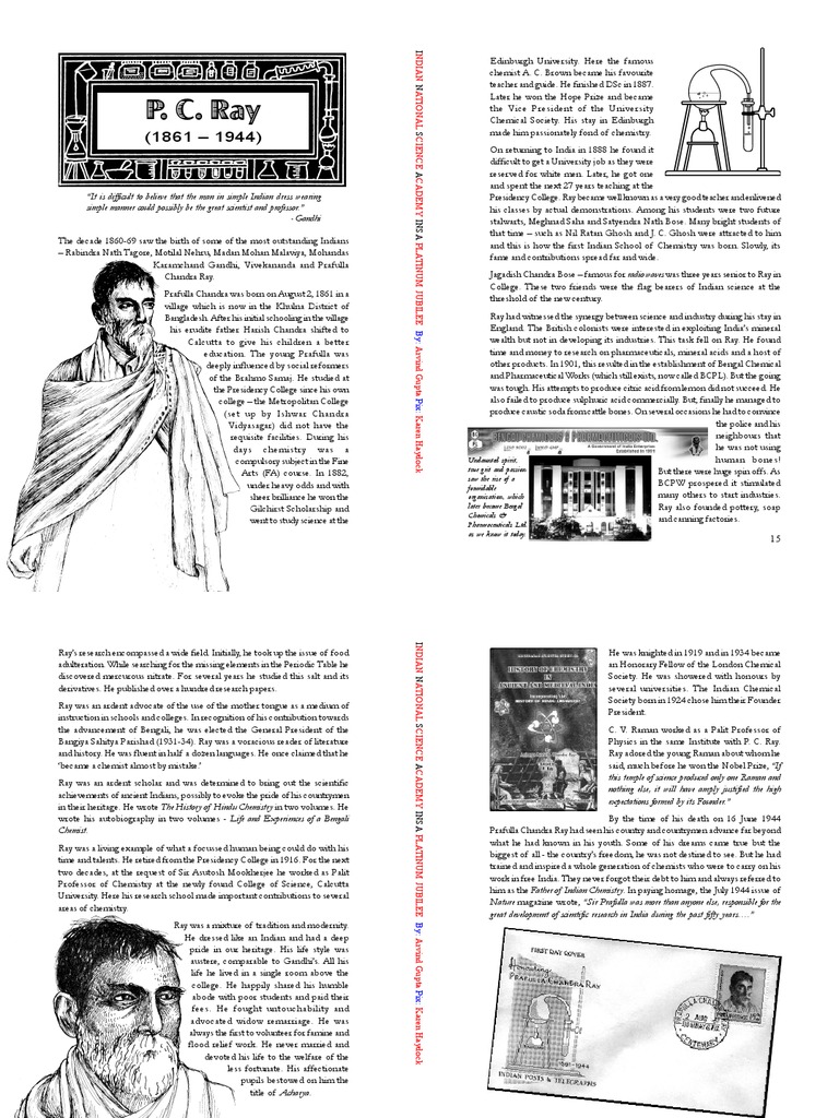 P.C.Ray - Indian Scientist | PDF | Science | Science (General)