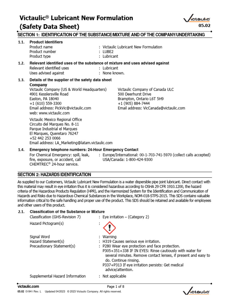 MSDS | PDF | Toxicity | Dangerous Goods