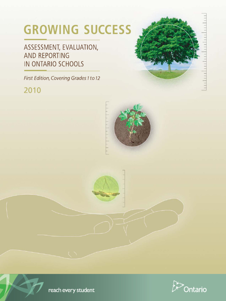 Growing Success: Assessment in Ontario | PDF | Educational Assessment ...