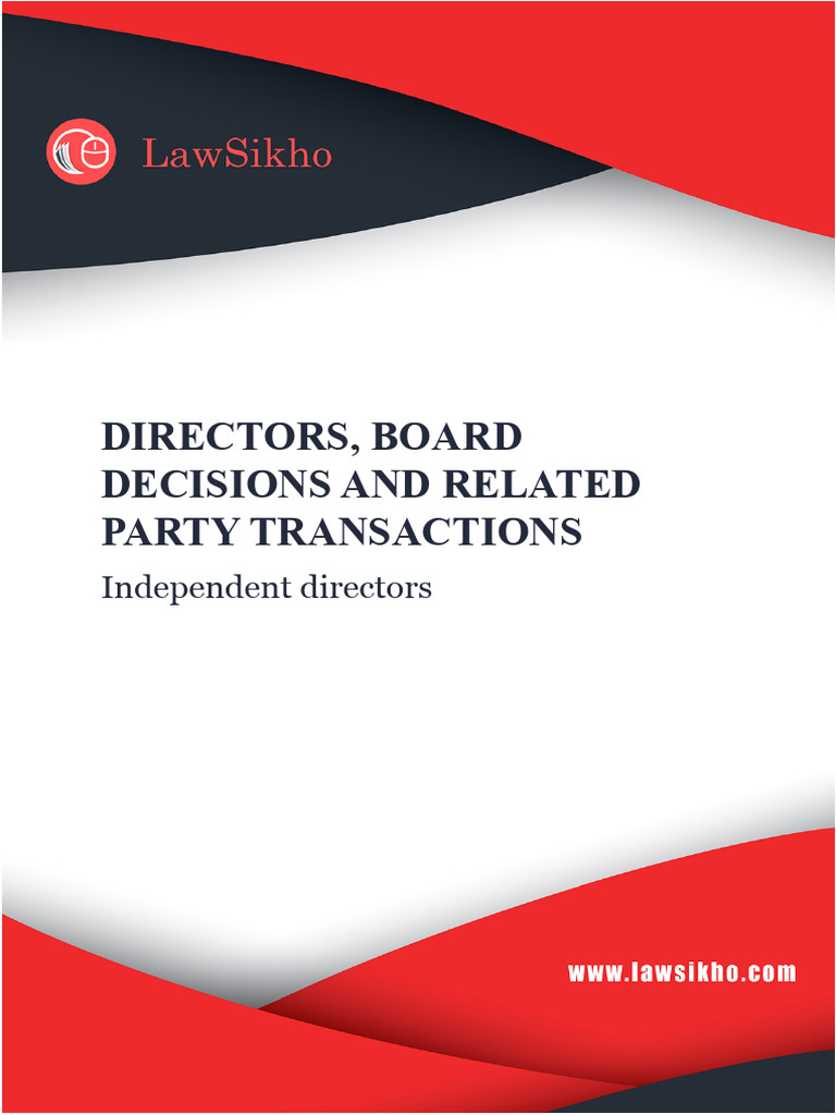 Independent Directors: Key Roles | PDF | Employment | Stocks