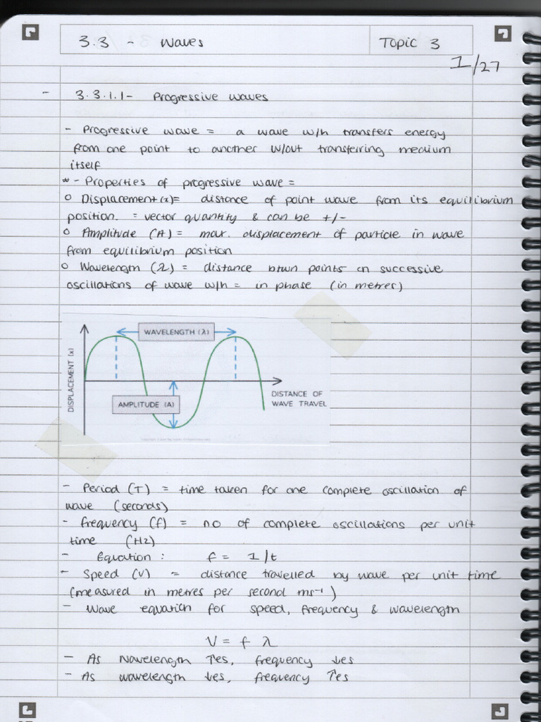Physics - Waves | PDF