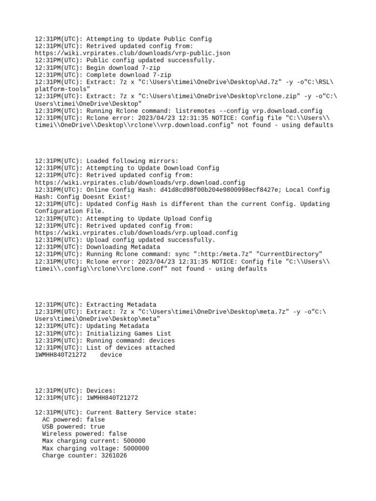 Debug Log | PDF | Computer Data | Computing