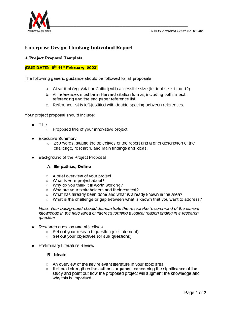Individual Report Format | PDF | Project Management | Cognition