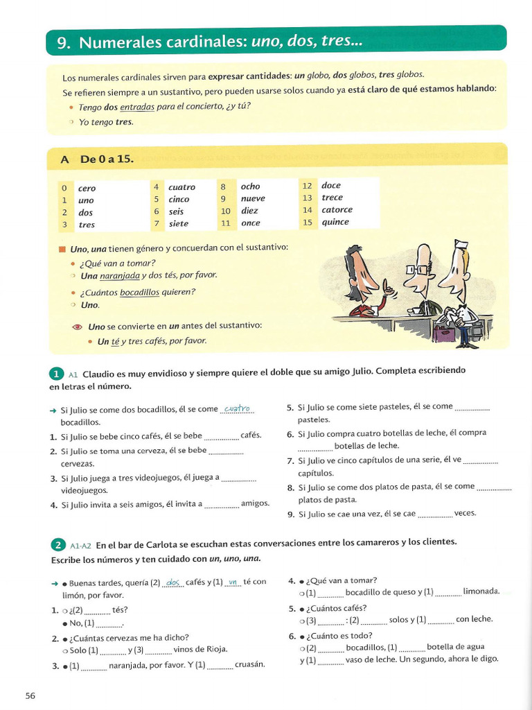 Tema 9. Números Cardinales | PDF