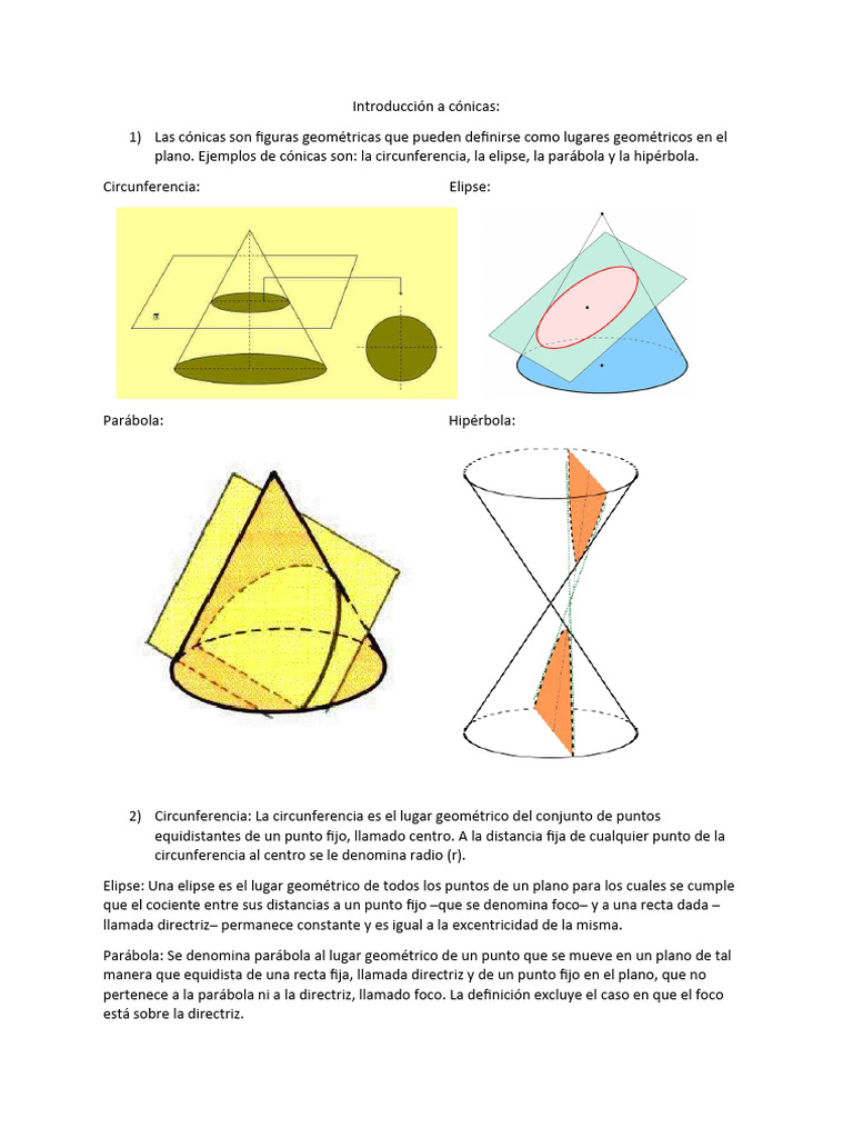 Introducción A Cónicas | PDF