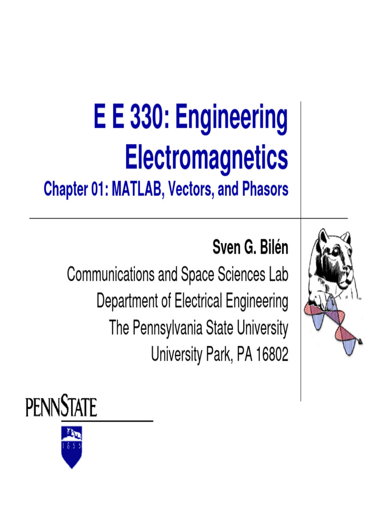 Chapter 1 MATLAB and Vectors | PDF