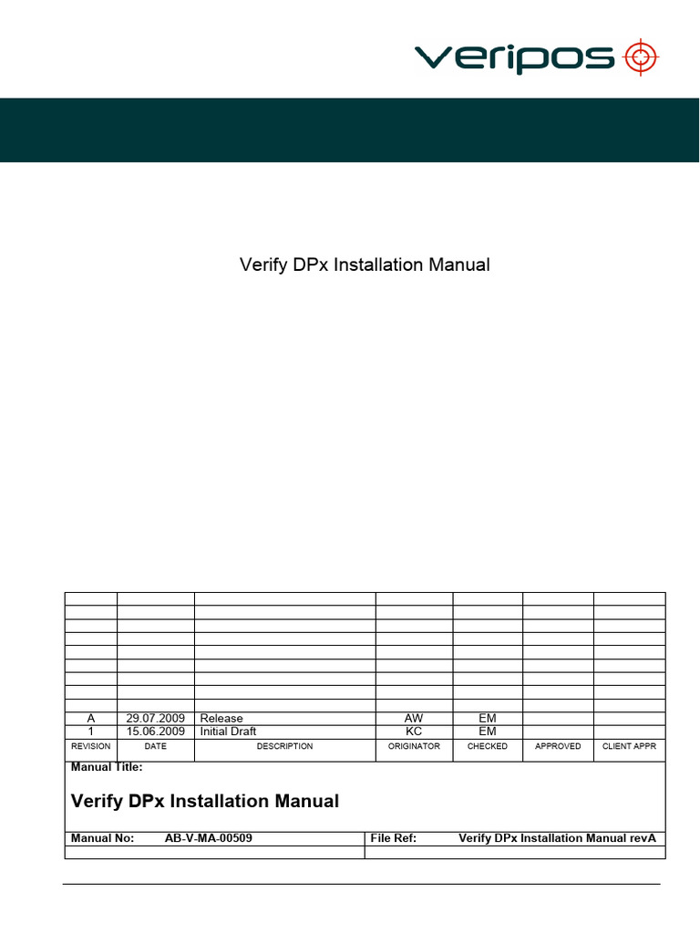 Veripos DPX Installation Manual | PDF | Technology & Engineering