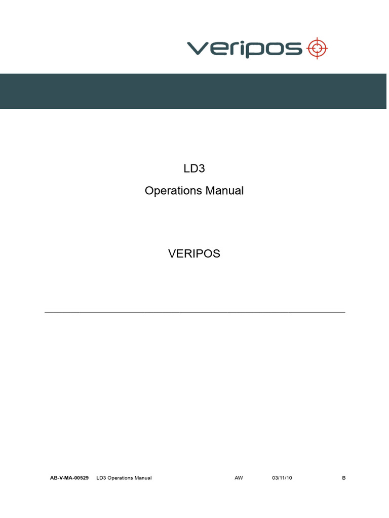 Veripos LD3 Operation Manual | PDF | Global Positioning System | Recycling