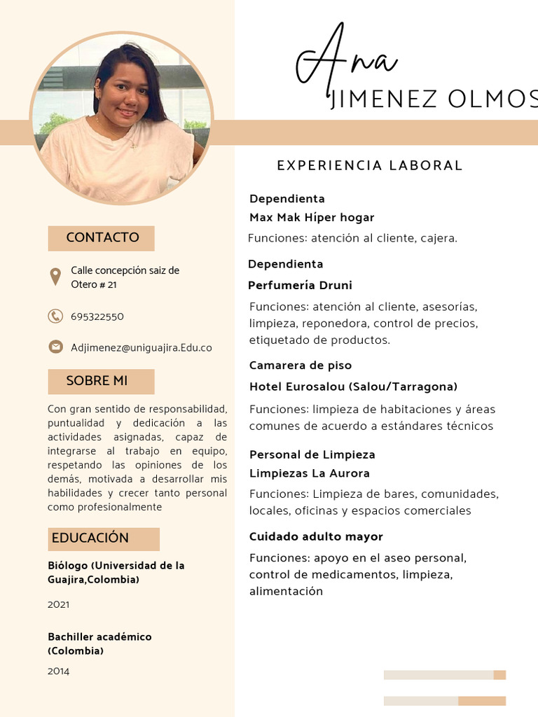 CV Ana Jiménez Olmos | PDF