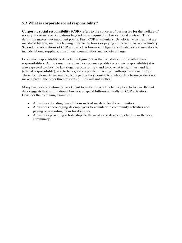 BSM Unit 5 | Download Free PDF | Corporate Social Responsibility ...