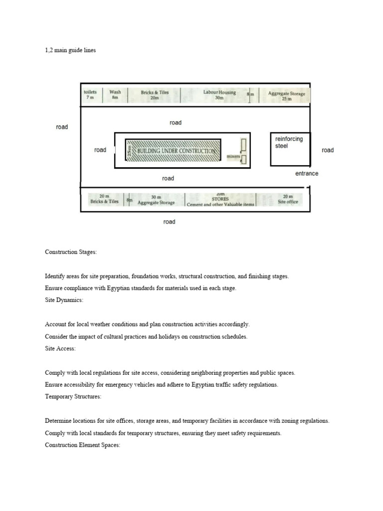 site layout sol | PDF | Occupational Safety And Health | Personal ...