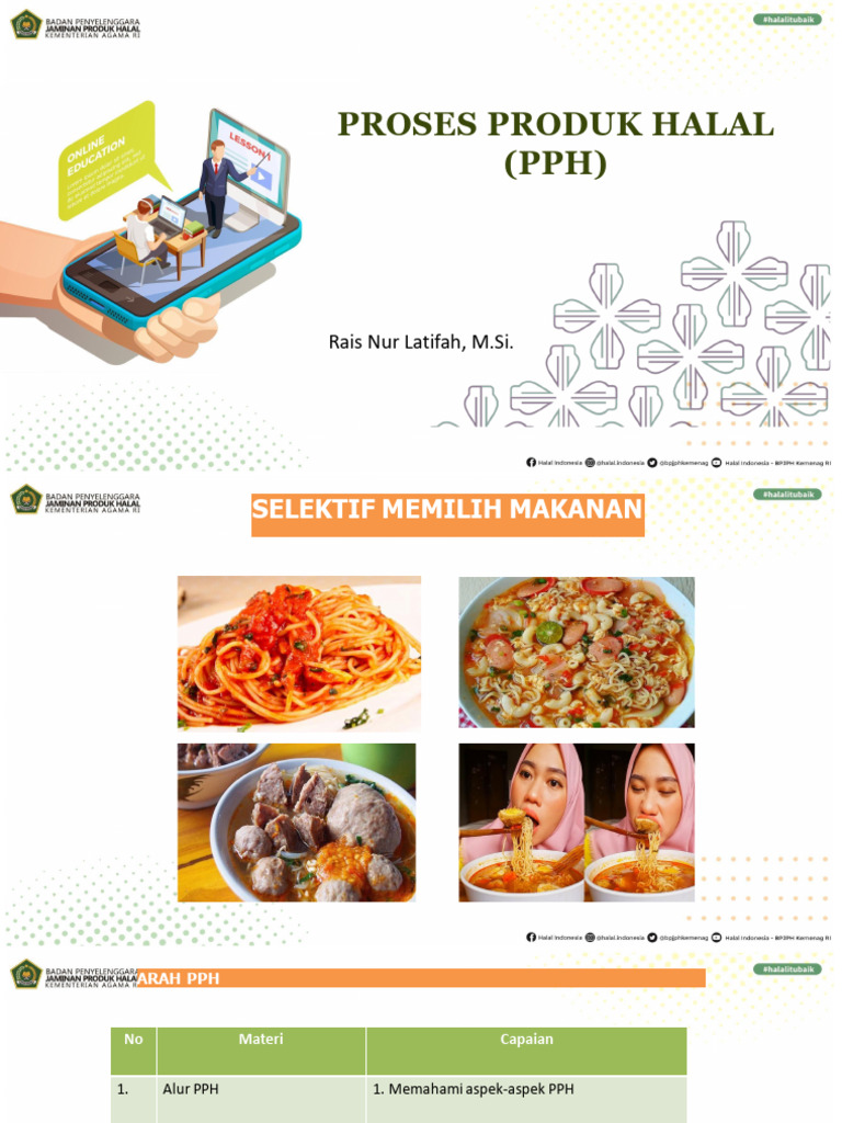 Materi Proses Produk Halal Indonesia | PDF
