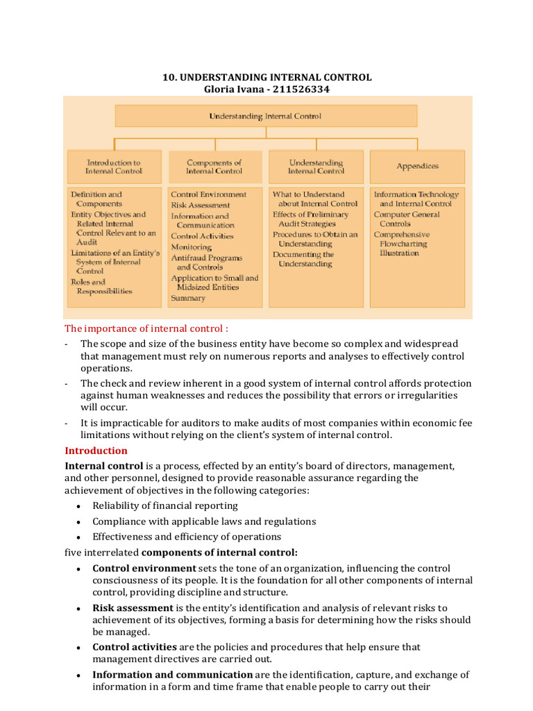 Internal Controls | PDF | Internal Control | Audit