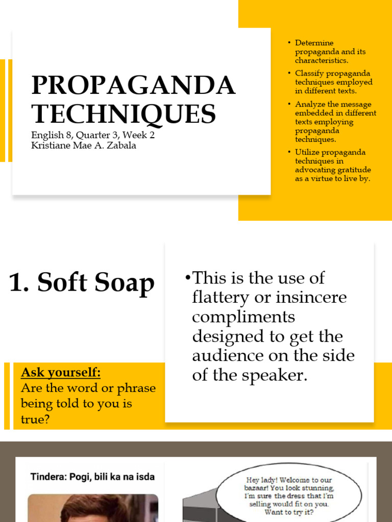 Propaganda-Techniques | PDF | Propaganda | Brand