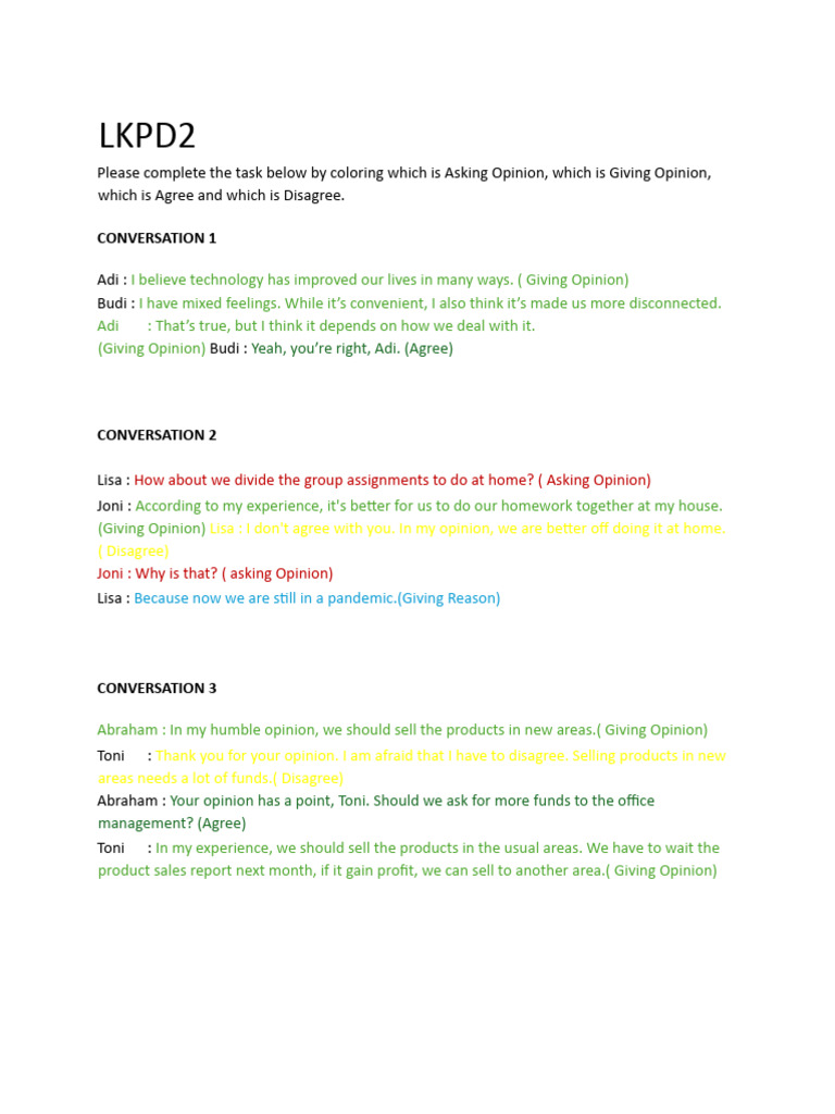 LKPD 2 B. Ing Kelas 11 | PDF