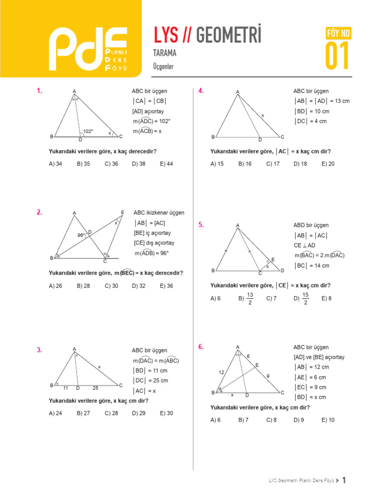 Lys Geometri̇ PDF | PDF