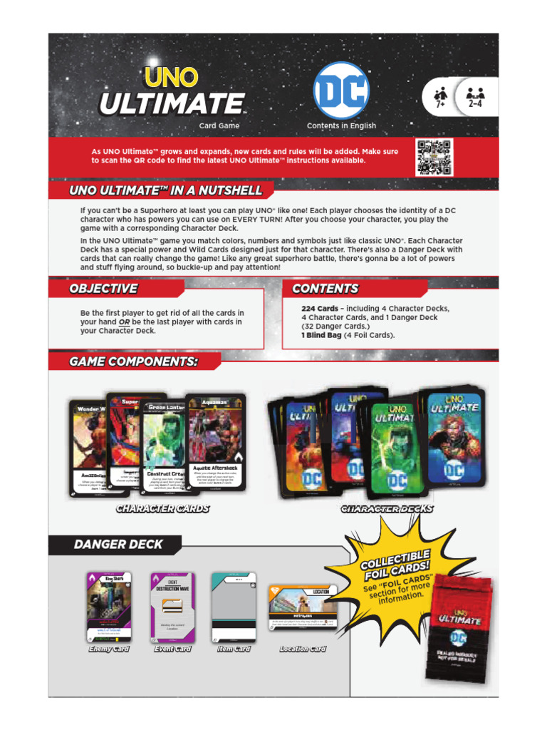 Instrucciones Uno Ultimate DC | PDF