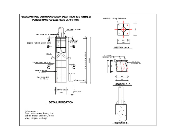 Pondasi Tiang Pondasi | PDF