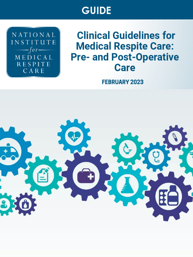 Clinical Guidelines For MRC - Pre and Post Operative Care - 2023 | PDF ...