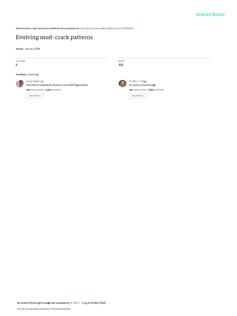 Evolving Mud-Crack Patterns | PDF | Vertex (Geometry) | Vertex (Graph ...