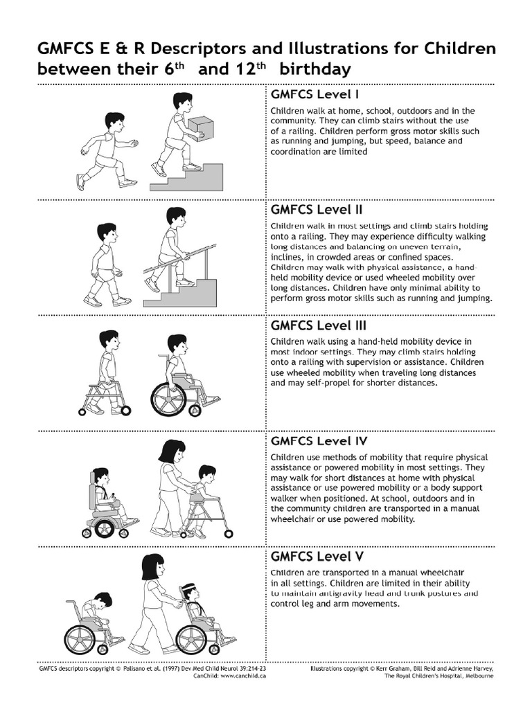 GMFCS 6 A 12 Anos | PDF