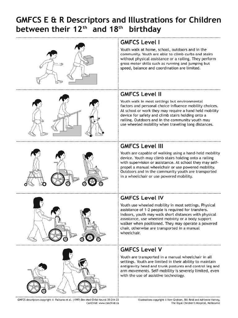 GMFCS 12 A 18 Anos | PDF