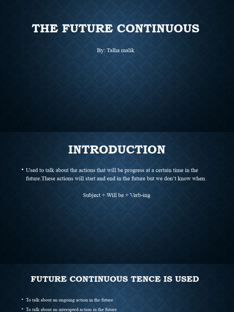 The Future Continous 2 | PDF