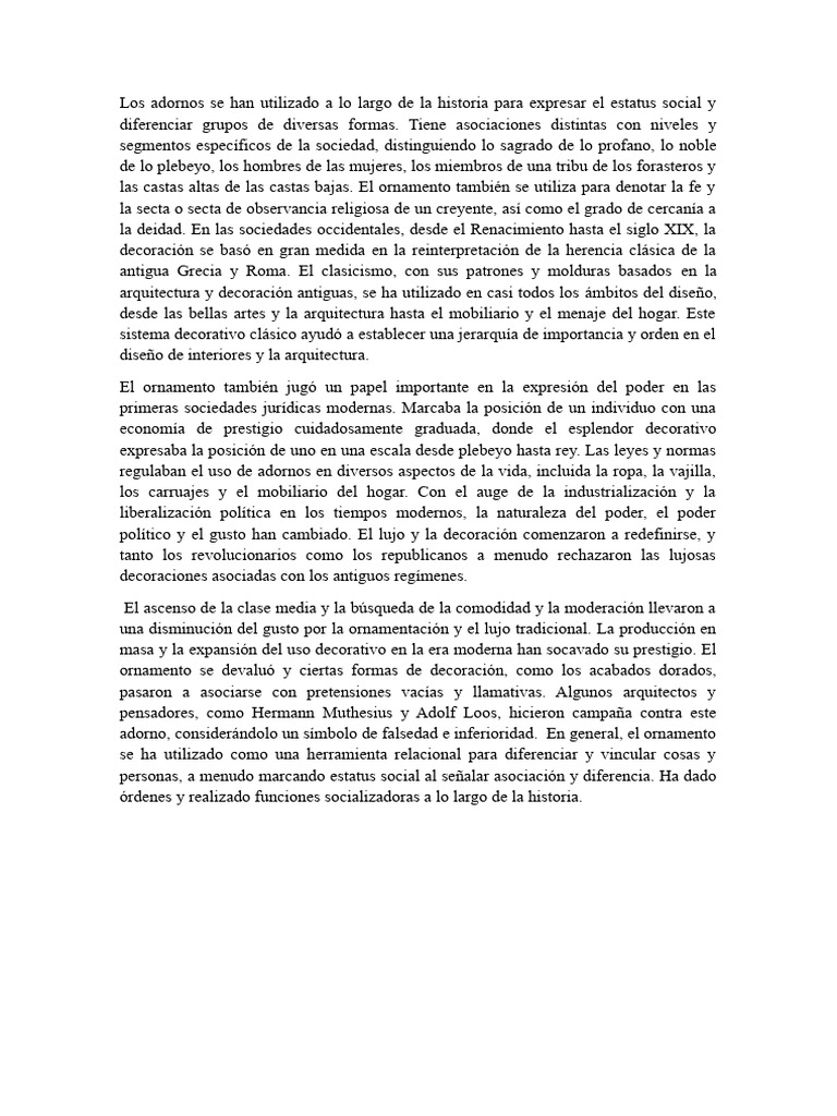 Resumen Jonathan Massey Decoracion Pdf Sociedad Estatus Social