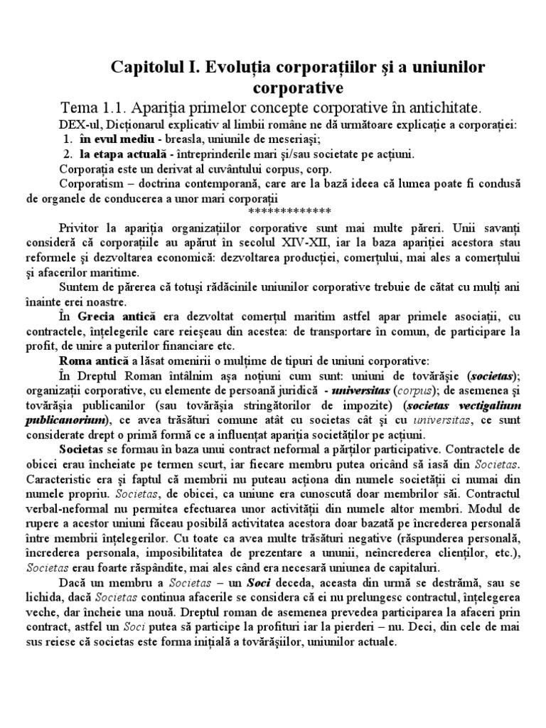 Conspect MG - Corporativ | PDF